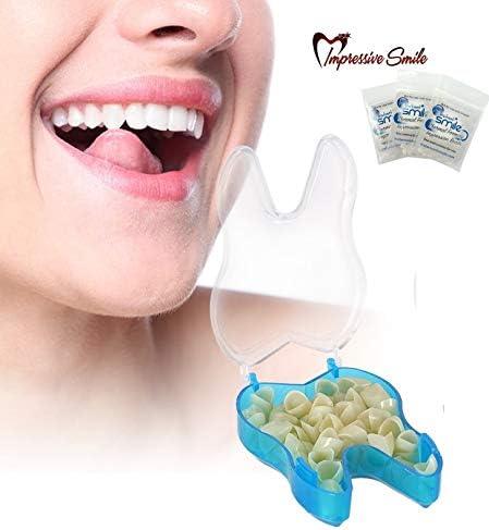 Dental Temporary Crown Kit - 50 PCS Anterior Front Bundle with Fitting ...