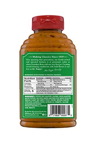 Beaver Jalapeno Mustard 13oz Squeeze Bottle - Spicy Condiment (1 Pack ...