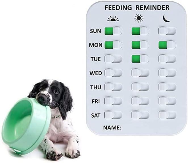 BDHI Dog Feeding Reminder Pet Feeding Chart with Stickers Daily ...