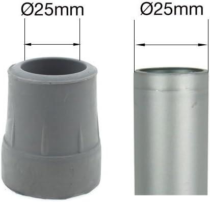 Qty: 2X 25mm 1" Z-Type Heavy Duty Rubber Ferrules for Walking Frames ...