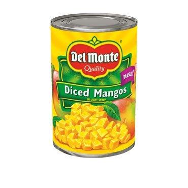 Del Monte Diced Mangos in Light Syrup 15oz Can - Pack of 6 | Premium ...