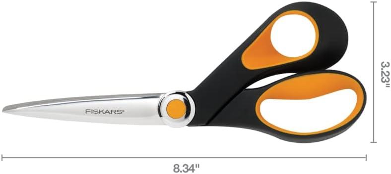 Fiskars 175800-1002 Razor-edge Softgrip Scissors 8 Inch Black | Buy Now ...