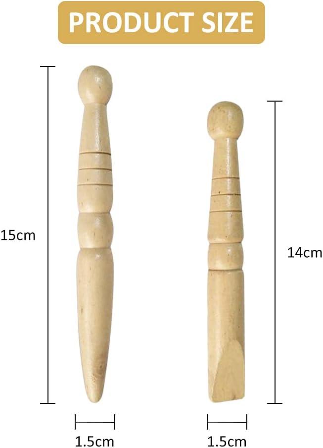 3-Piece Massage Wood & Acupressure Pen Set - Trigger Point Relief for ...