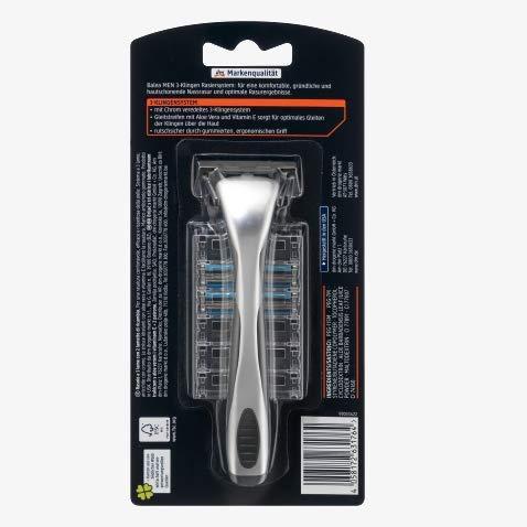 Balea MEN Razor 3 Blades - 1 Piece (Blue) - Premium Shaving for Men ...