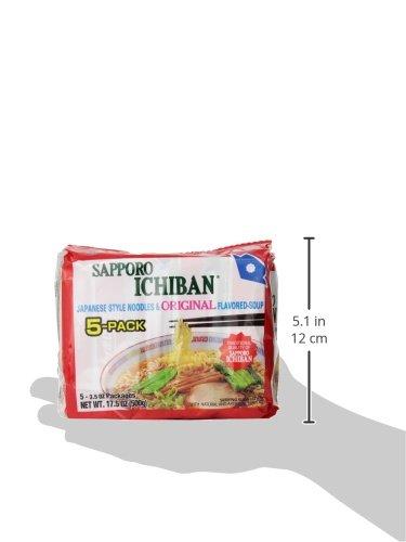 SAPPORO ICHIBAN Ramen Noodles | Original Soy Sauce Flavor | No.1 Japanese Instant Noodles | 3.5 ...