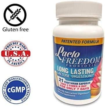 Lacto-Freedom Probiotic for Lactose Intolerance - 7 Day Supply for ...