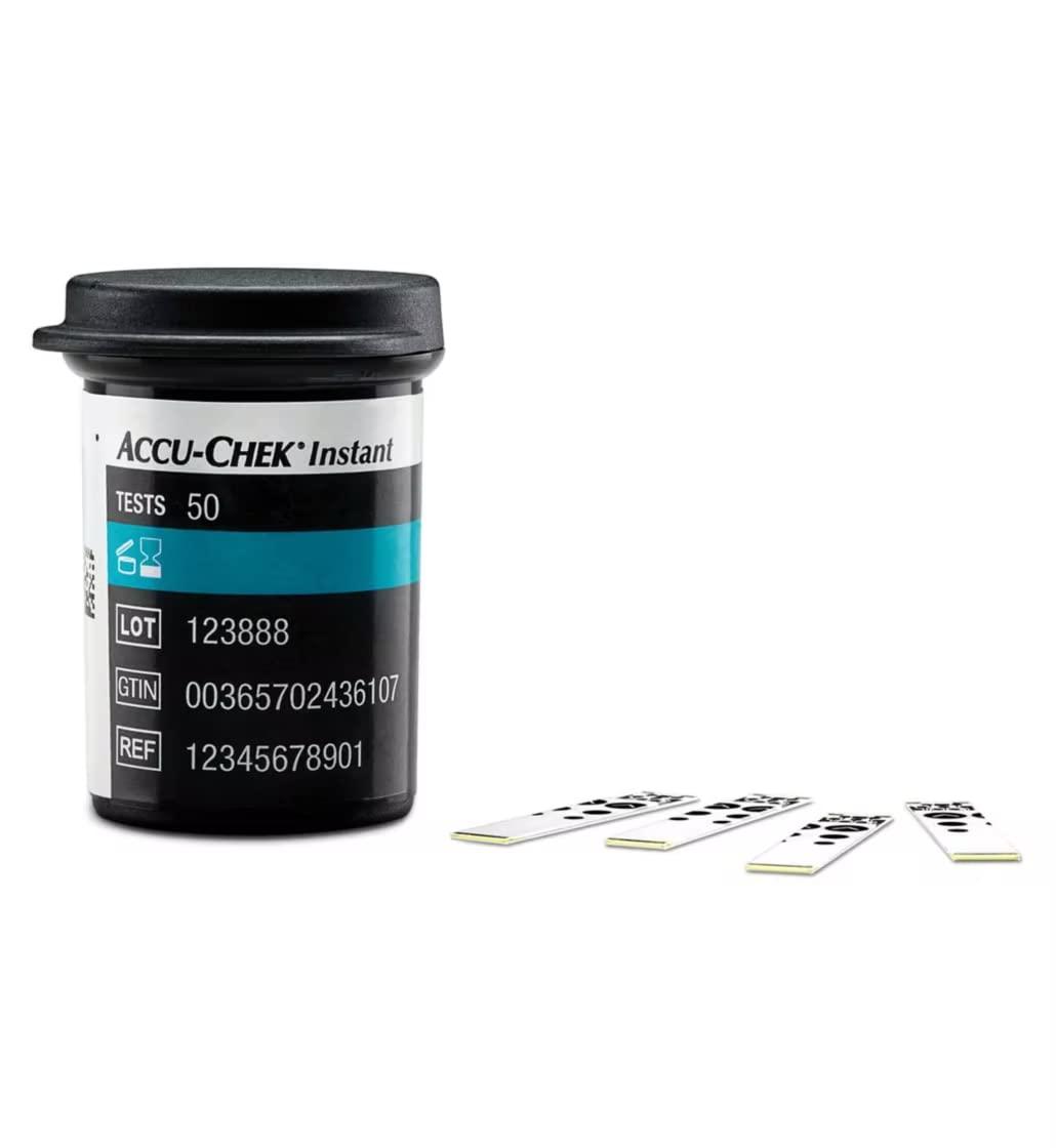 Accu-Chek FastClix Lancets + Accu-Chek Instant Test Strips | Preloaded ...