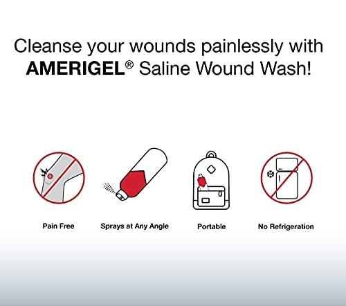 AMERIGEL Wound Care Bundle - Hydrogel Dressing and Saline Wash for ...