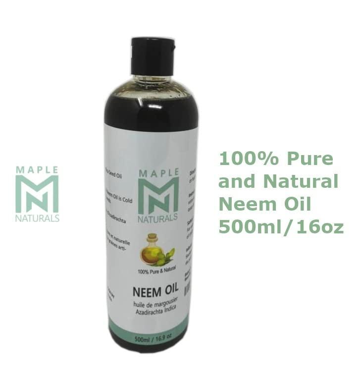 Maple Naturals Neem Oil 500ml - Pure & Natural | Buy Now with Express ...