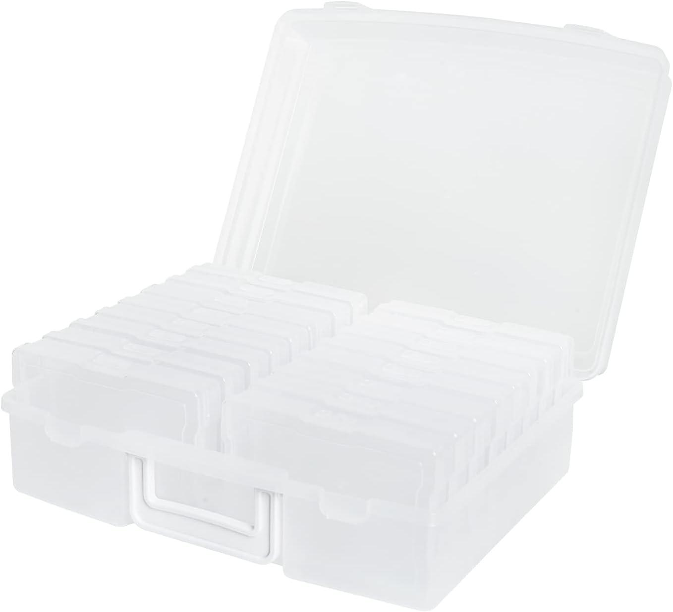 novelinks 4x6 Photo Storage Box - 16 Inner Photo Keeper Organizer Cases ...