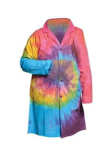 United Scientific LBCTXL Tie Dye Lab Coats Extra Large White