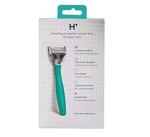 Harry's Tropical Green Razor with x10 Cartridge Heads - 5 Bladed for ...