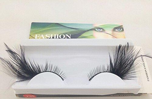 Dorisue Halloween Feather Eyelashes - Cat Eyes Black Tail Lashes for ...