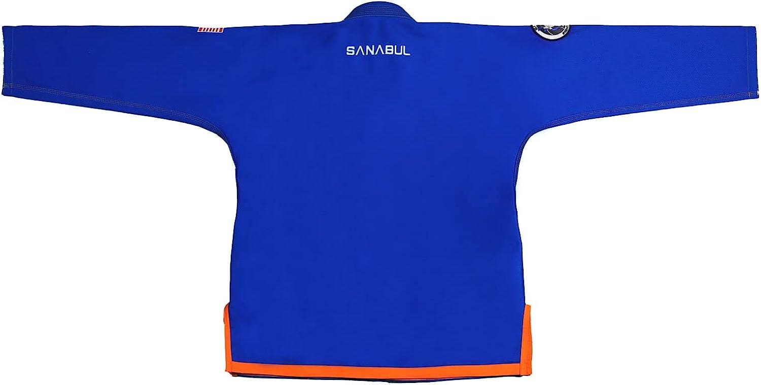 Sanabul NASA BJJ Jiu Jitsu Gi Blue/Orange A3 - Special Sizing Guide ...