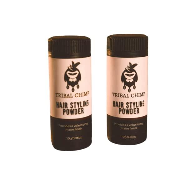 Tribal Chimp Hair Styling Powder - Set of 2 Bottles | Long-Lasting Hold ...