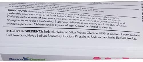 PRO-SYS Kids Bubblegum Fluoride Toothpaste Toothgel (3 Pack) - ADA ...