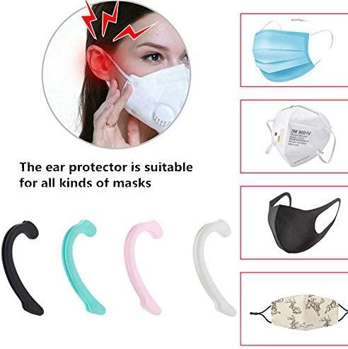 Zoiluku 4 Pairs Mask Ear ProtectorMask Ear Saver SiliconeSoft Reusable ...