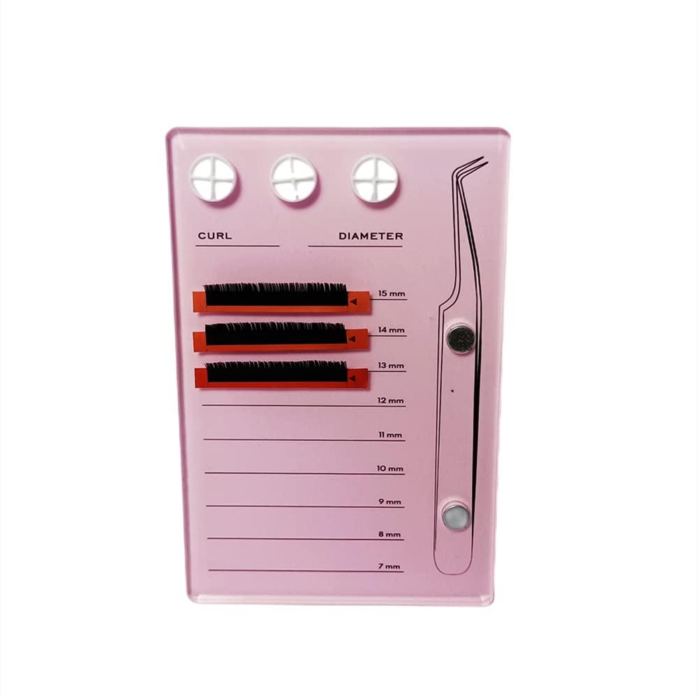 Acrylic Eyelash Extension Organizer | Pink False Eyelash Tray with ...