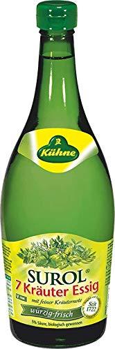 Kuehne Surol 7 Kraeuter Essig (7 Herb Vinegar) 750ml Premium Quality ...