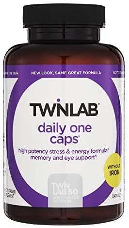TwinLab Daily One Capsules 90 ct (Pack of 1) - Iron-Free Multivitamin ...
