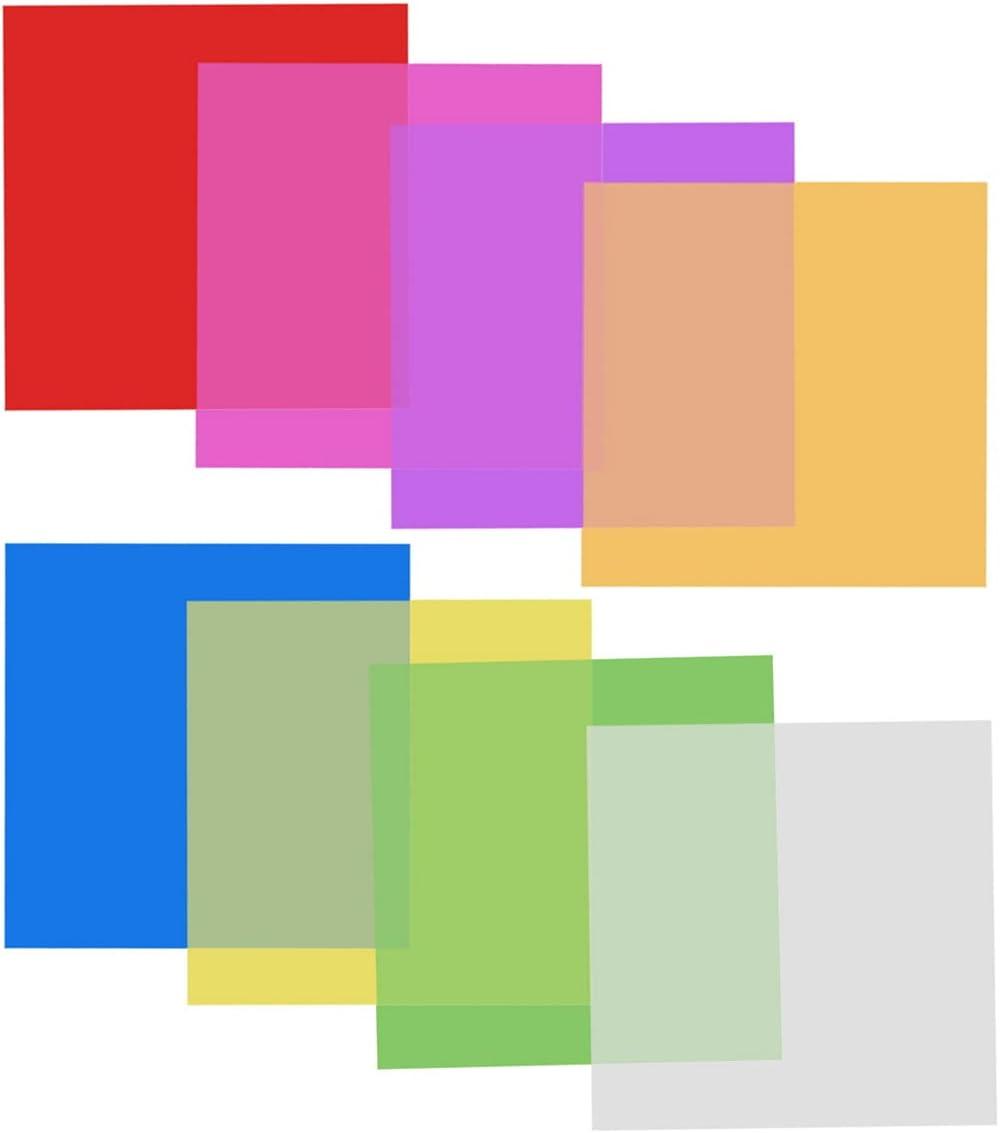 120 Pcs Cellophane Sheets 6x6 Inches Cello Sheets Colored Cellophane ...