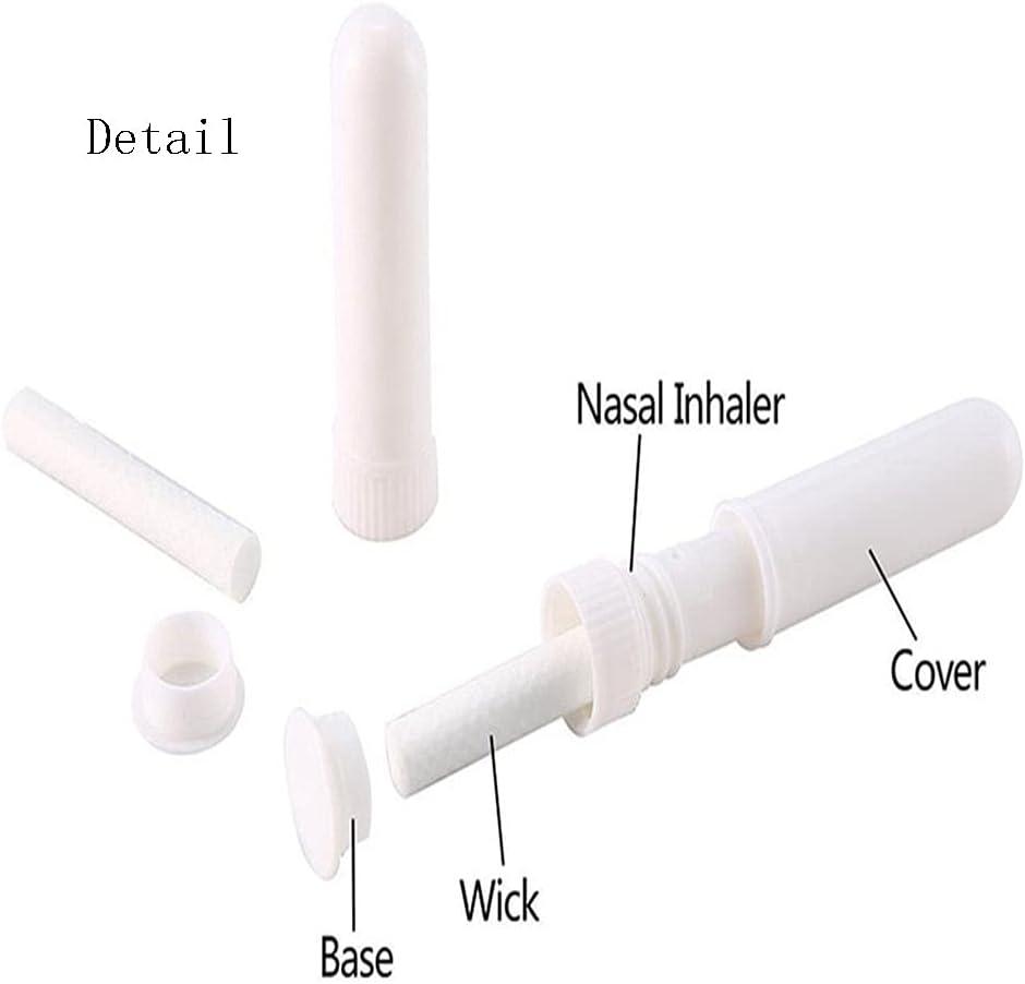 12 Pcs Essential Oil Blank Nasal Inhaler Tubes Refillable Empty Plastic ...