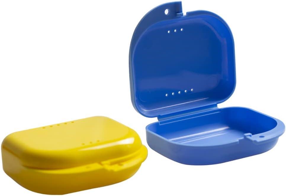 JIHUOO 6-Piece Dental Retainer Box Set | Denture Storage Containers ...