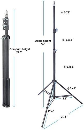 7ft Aluminum Photography Light Stand for Reflectors, Soft Boxes, Lights ...