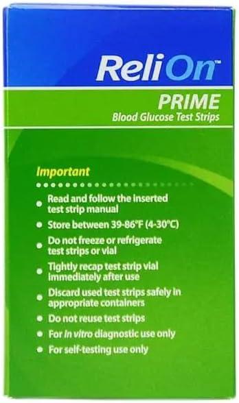 Relion Prime Test Strips 100 ct - Fusion Shop Store (1 Box) | Buy Now ...
