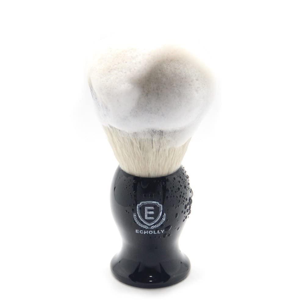 Echolly Luxury Synthetic Shaving Brush with Acrylic Handle - Perfect ...