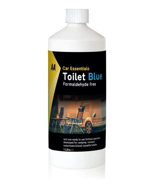 AA Car Essentials Toilet Blue Fluid 1 Litre Toilet Cleaner for Caravan ...