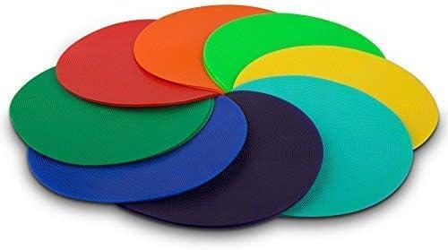 Savvy Life Poly Spot Markers - Set of 16 Multi-Colored Vinyl Spot ...