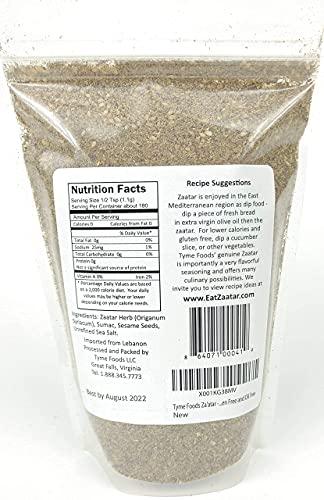 Zaatar Spice Blend with Genuine Zatar Herb - Gluten-Free Seasoning ...