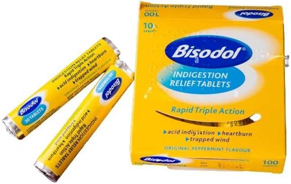 Bisodol Indigestion Relief Tablets x100 - Fast-Acting Relief for ...