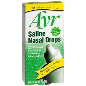 Ayr Saline Nasal Drops 50ml - Pack of 3 | PT225038280 | Fast Relief for ...
