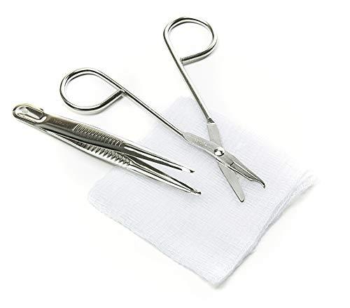 Mckesson Sterile Suture Removal Kit - Metal Scissors, Forceps, Woven ...