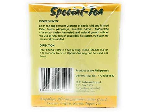 Special-Tea Exotic Ampalaya (Bitter Melon) Tea - 30 Bags | Pure and ...
