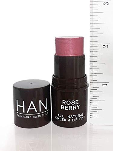 HAN Skincare Cosmetics All Natural 3-in-1 Multistick | Rose Berry Shade ...