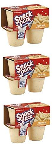 Snack Pack Tapioca Pudding 4 Count - Pack of 3 | Delicious and ...