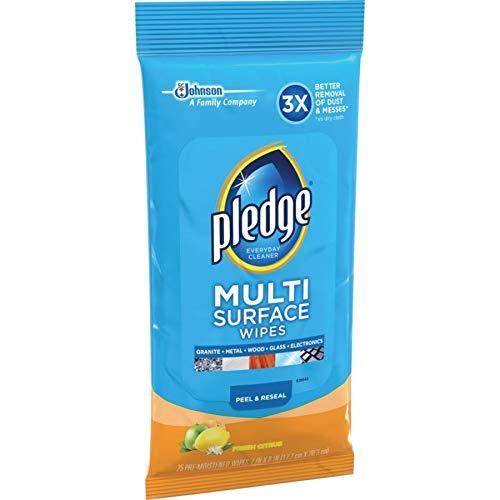 Pledge Multi Surface Everyday Wipes - 25 Count | International Shipping ...
