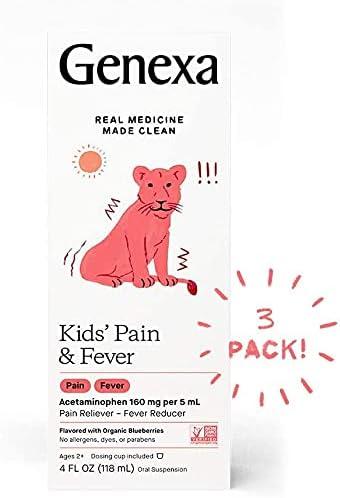 Genexa Kids' Organic Blueberry Acetaminophen Pain & Fever Relief - 4oz ...