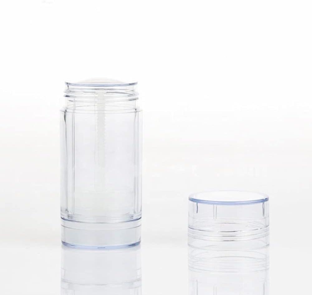 5 Packs Plastic Deodorant Containers 1 Oz /30ml Empty Clear Cylinder ...