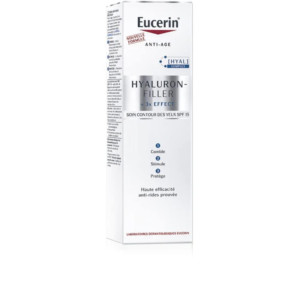 Eucerin Fluid Hyaluron Filler +X3 Effect Eye Contour Cream - Hydrating ...