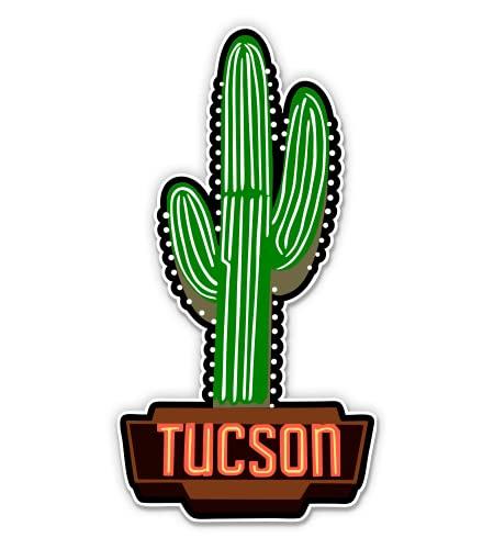 Tucson Cactus Arizona Vinyl Sticker Set - Waterproof Decal for Car ...