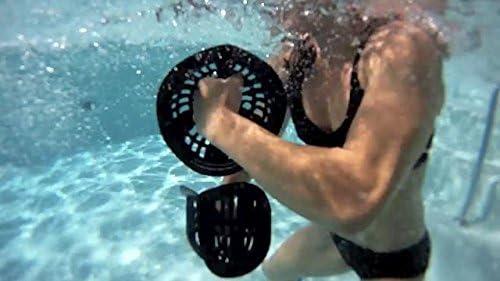 AquaLogix Medium Resistance Aquatic Bells Set - Smoke - Upper Body Pool ...