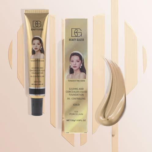 Beauty Glazed Full Coverage Matte Liquid Foundation 30g (101 Porcelain ...