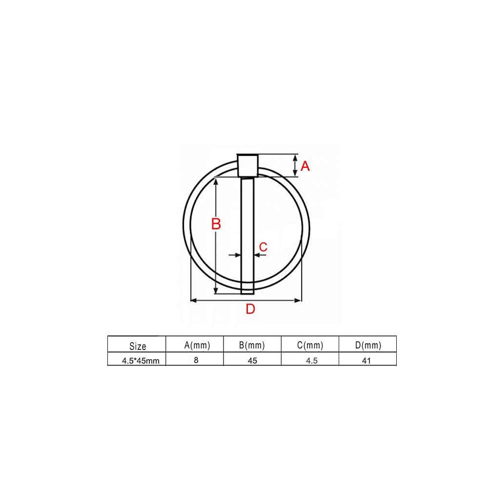 316 Stainless Steel 3/16 Lynch Pin with Ring - 4.5mm x 45mm | Buy Now ...