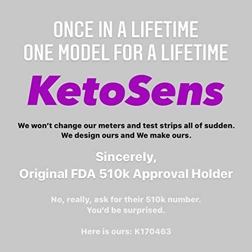 KetoSens Blood Ketone Test Strips - 50 Strips for Keto Diet & Ketosis ...