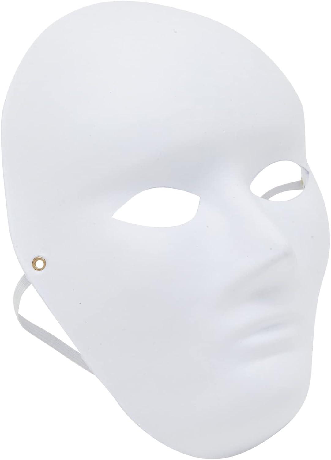 24 Pack White Opera Masks for Carnival Masquerade Party - 2 Sizes ...