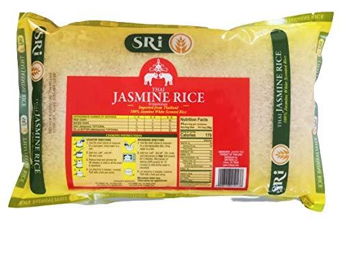 Sri Thai Jasmine Rice 5 lbs - Fragrant Long Grain White Rice | Buy Now ...